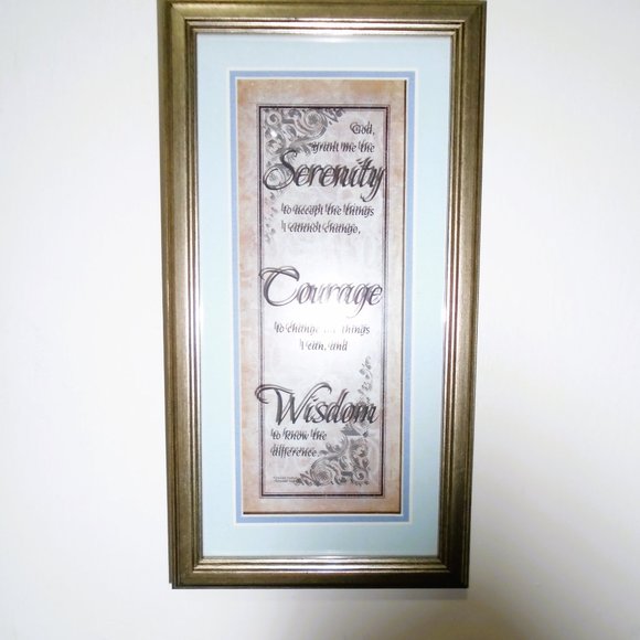 Wall Decor | Serenity Prayer Shadow Box Wall Decor | Poshmark